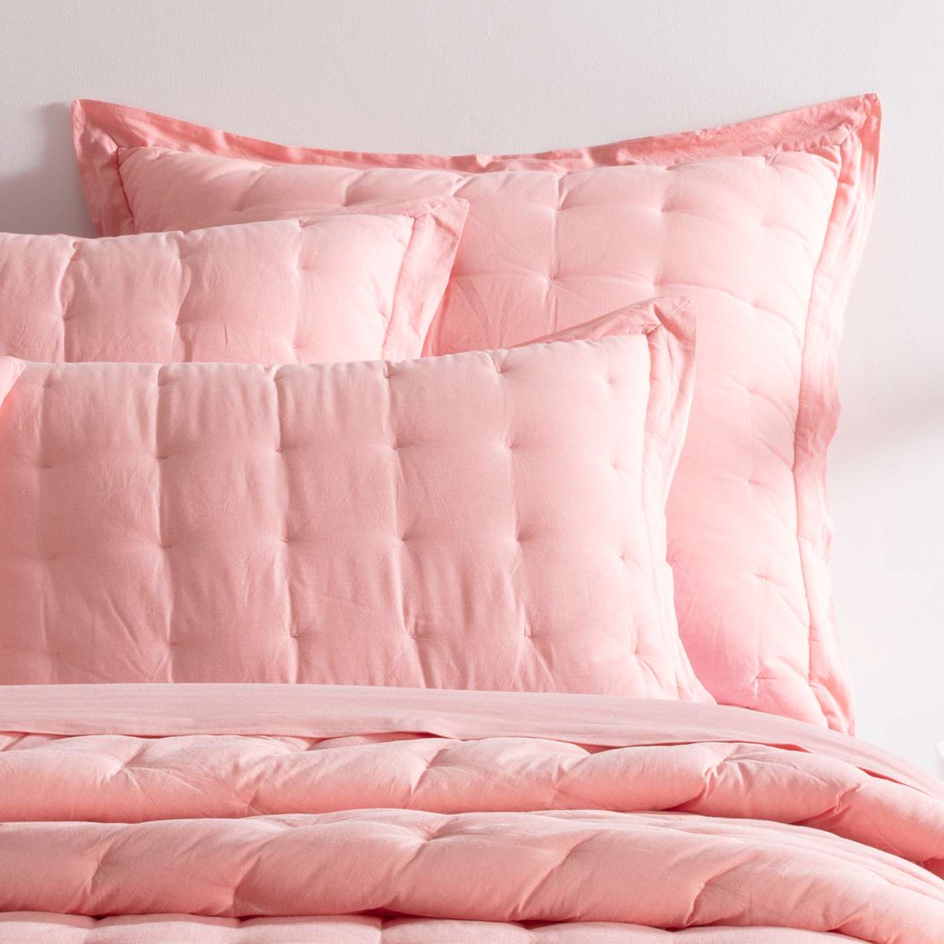 Comfy Cotton Coral Puff Sham | Pine Cone Hill