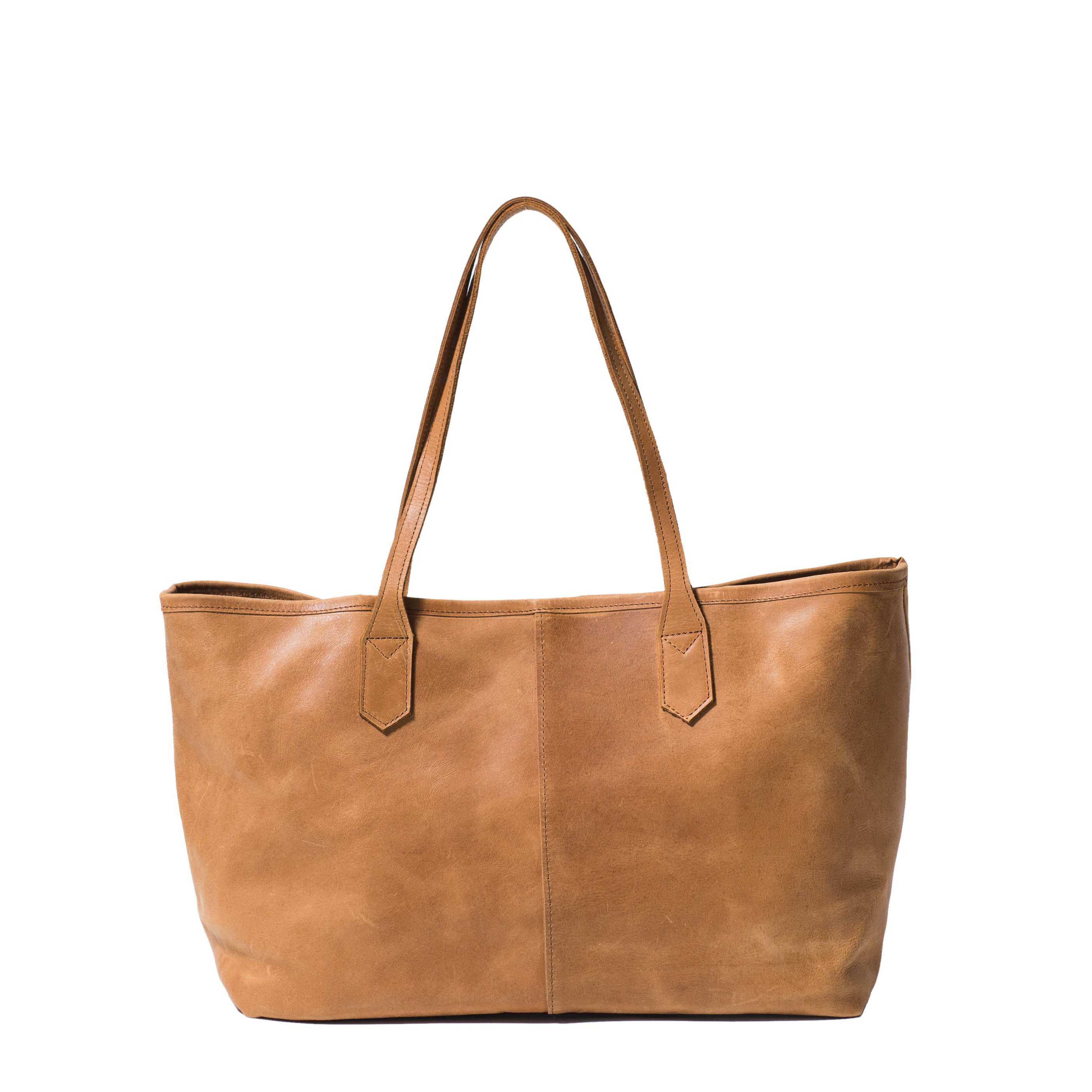 Mora Camel Suede Tote Bag | The Outlet
